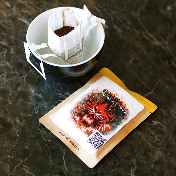SUMATRA - Single Serving pouch / Pour over method - Las Fincas Coffee